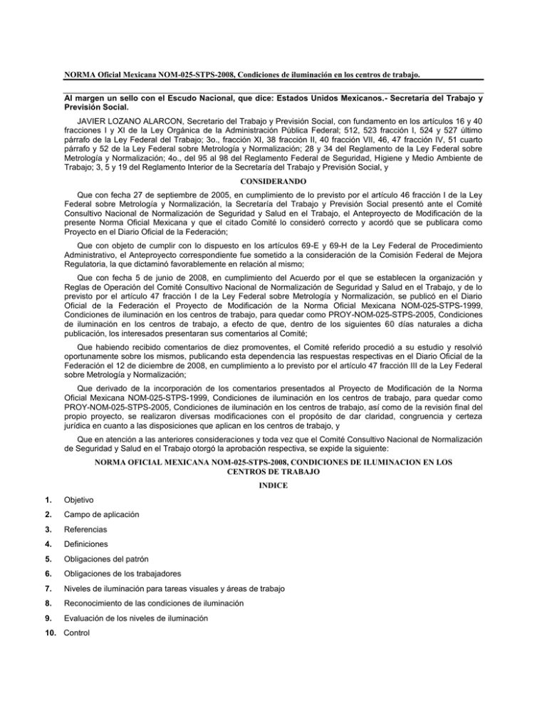 NOM-025-STPS-2008