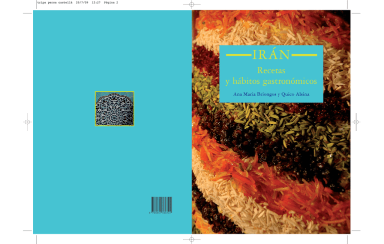 IRÁN. Recetas y hábitos gastronómicos.