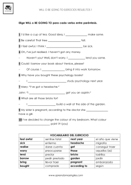 Futuro Idiomatico Idiomatic Future