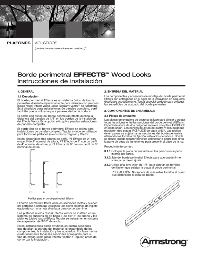 Borde perimetral EFFECTS™ Wood Looks