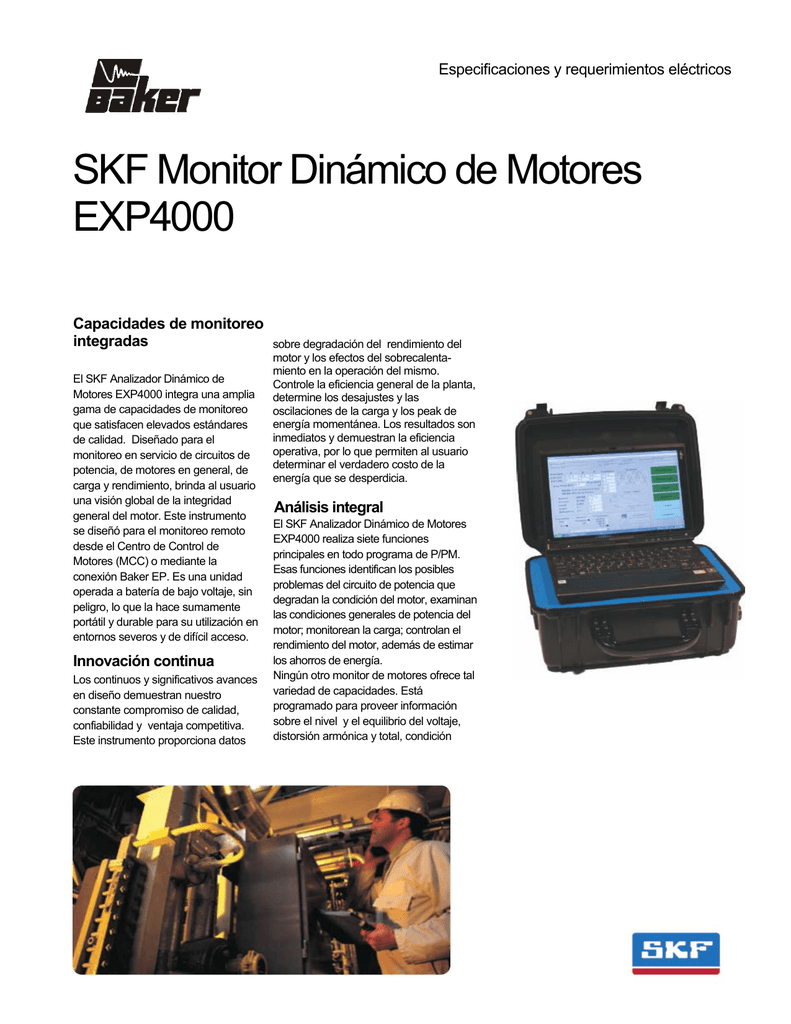 SKF Monitor Dinámico de Motores EXP4000
