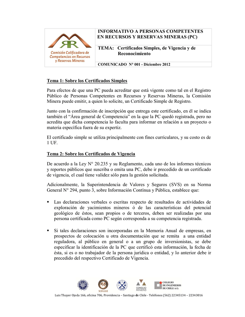 Renovación Anual de Competencias de una Persona Competente