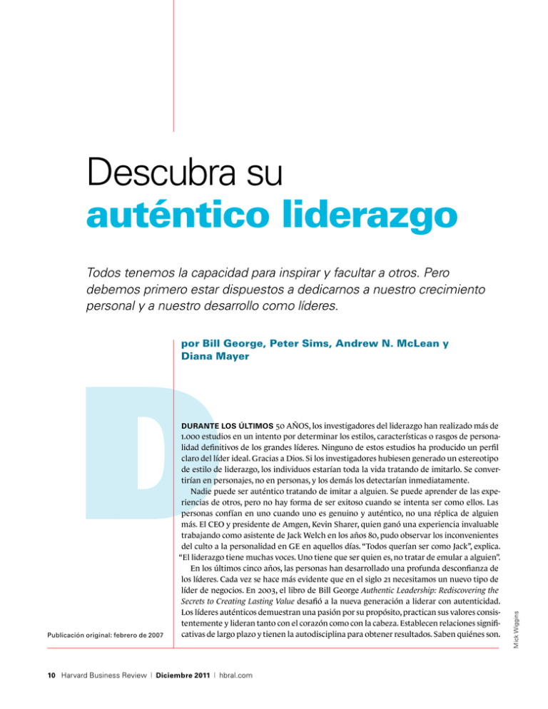 Descubra su auténtico liderazgo