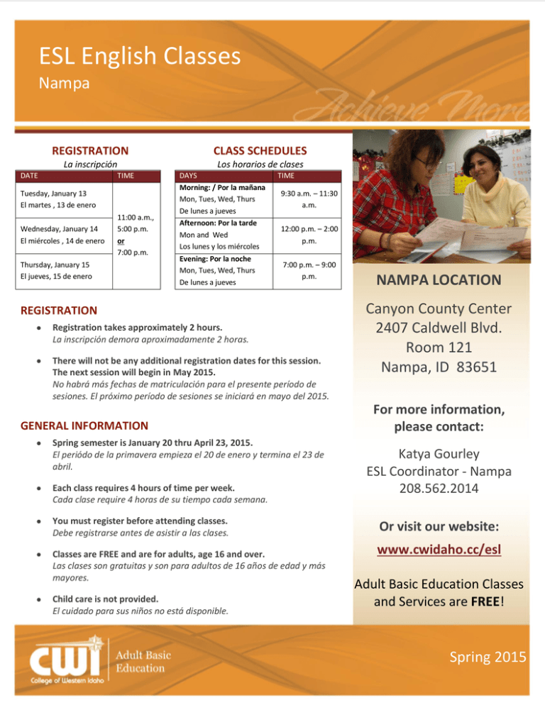 ESL English Classes