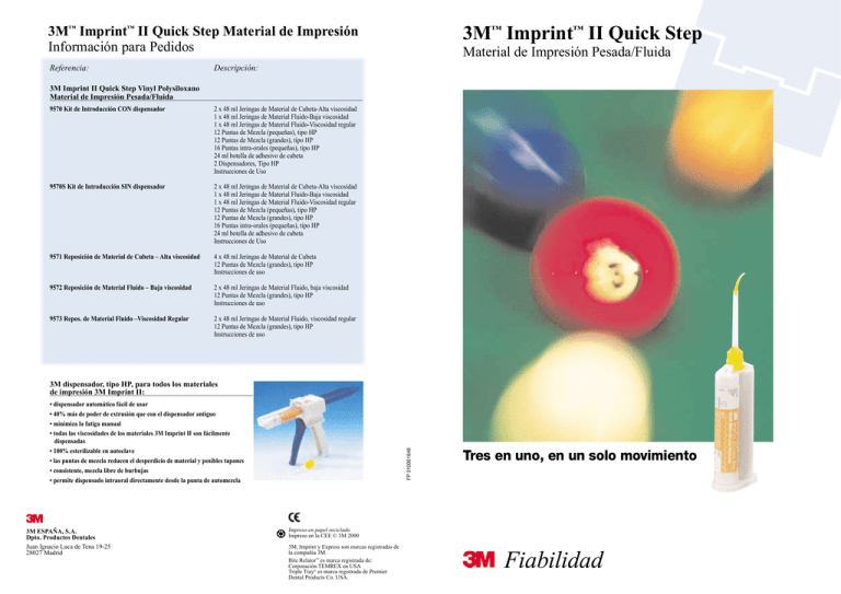 3M Imprint II Quick Step