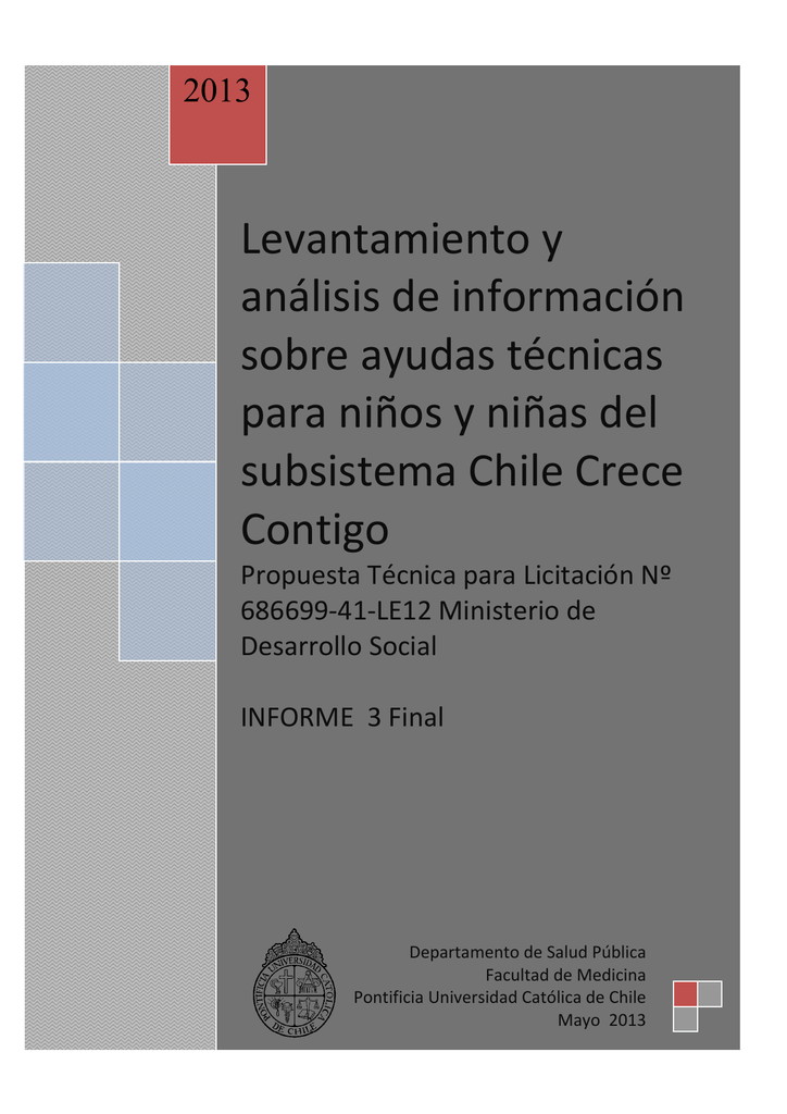 Levantamiento y análisis de información sobre ayudas técnicas