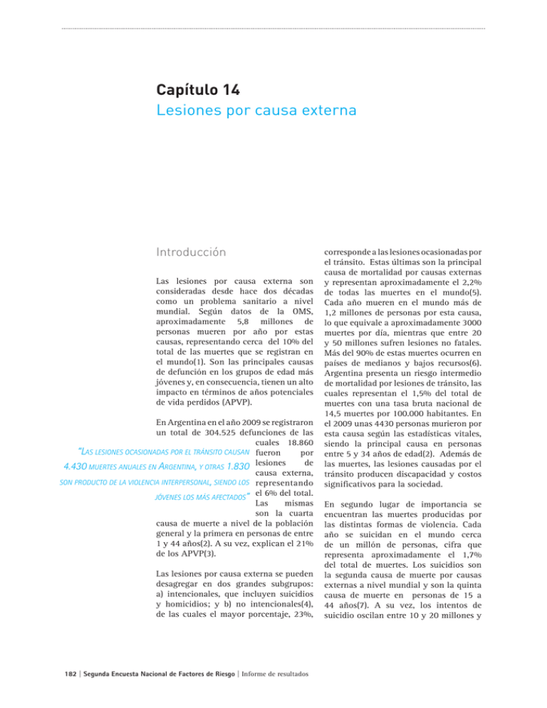 Capítulo 14 Lesiones por causa externa