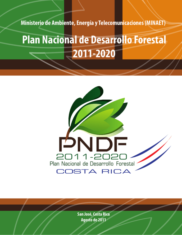 Plan Nacional de Desarrollo Forestal 2011-2020