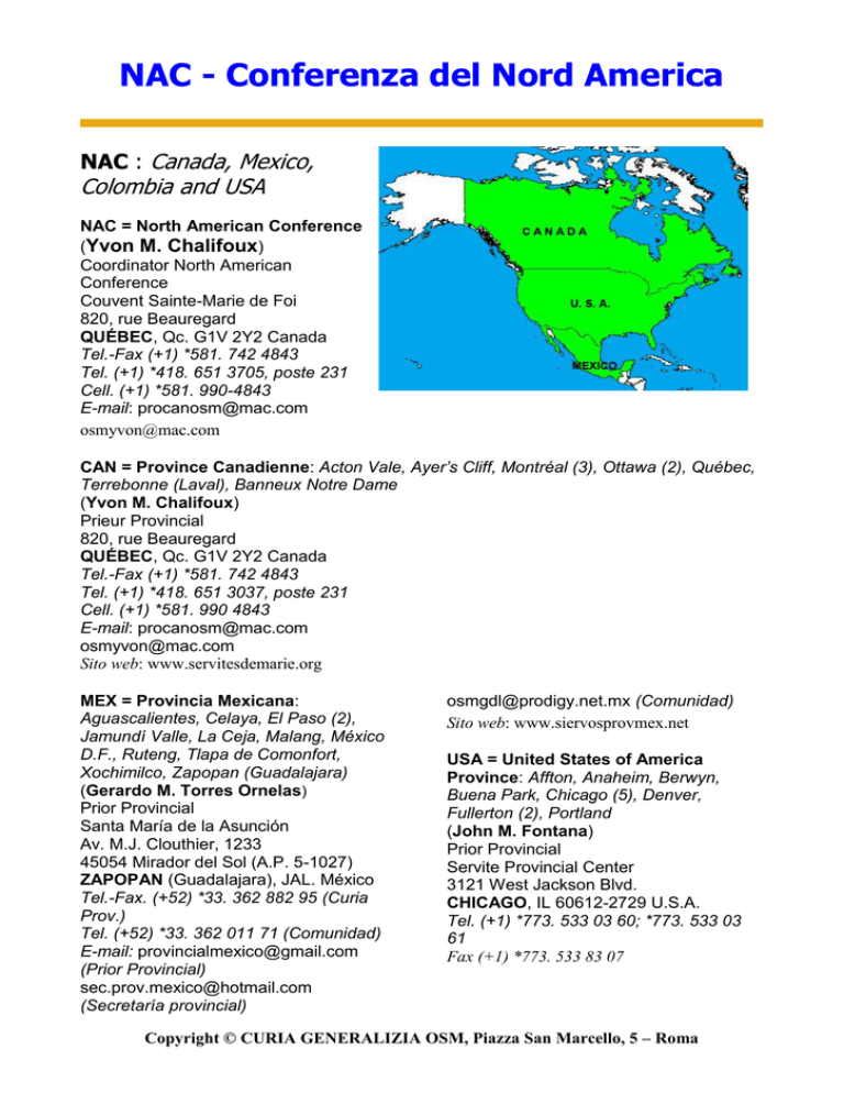 NAC - Conferenza del Nord America