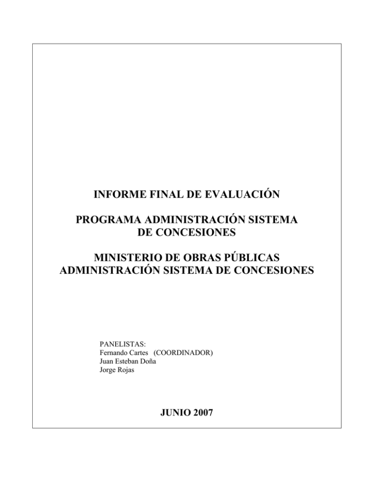 INFORME FINAL DE EVALUACIÓN PROGRAMA