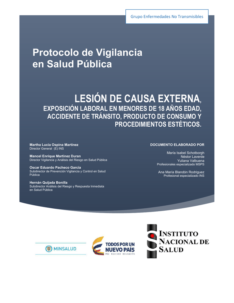 lesión de causa externa - Alcaldía de Santiago de Cali