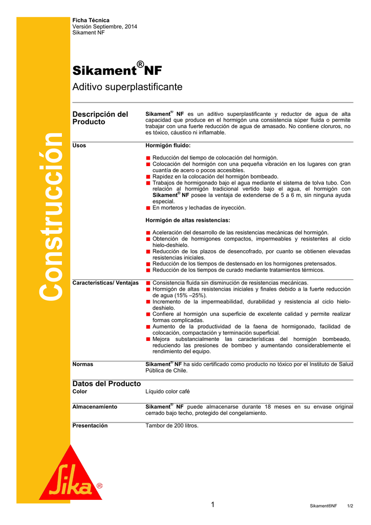 Sikament NF - Sika Chile
