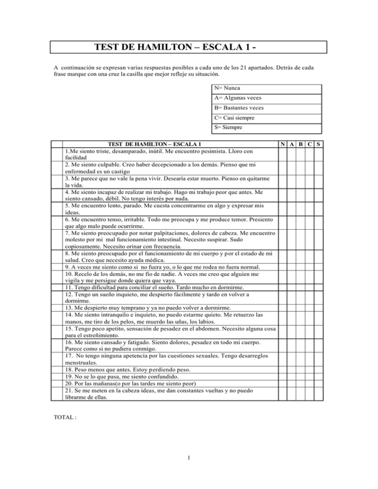 Test de Hamilton