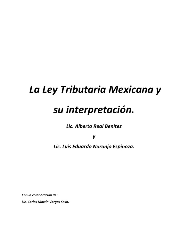 Ley Tributaria Mexicana - Senado de la República