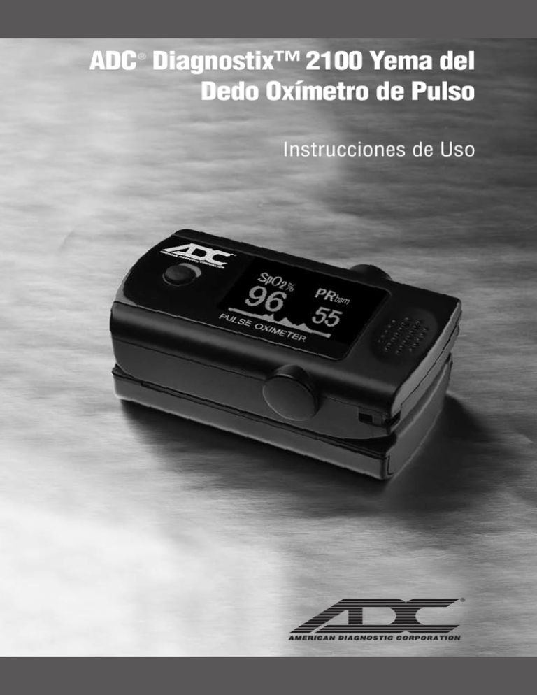 ADC® Diagnostix™ 2100 Yema del Dedo Oxímetro de Pulso