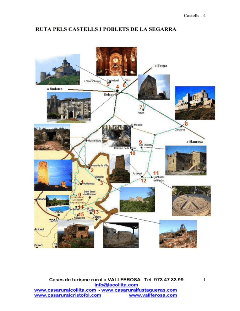 Ruta per castells de La Segarra, Solsonès i Bages