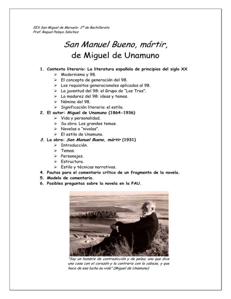 San Manuel Bueno, martir de Unamuno