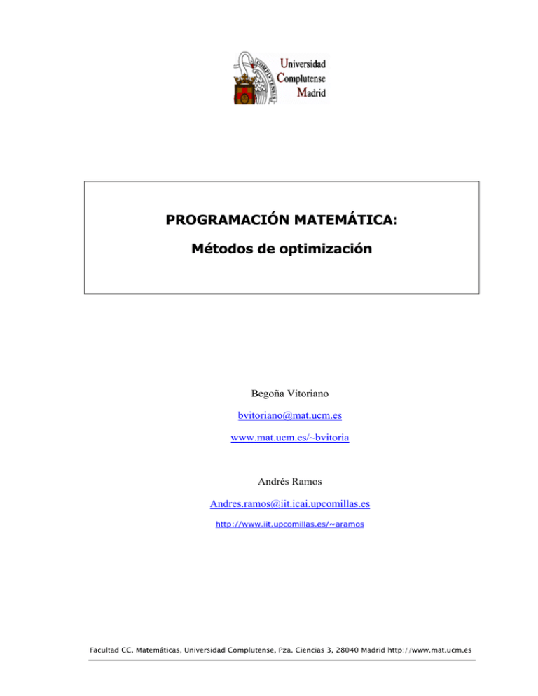 Método - Facultad de Ciencias Matemáticas