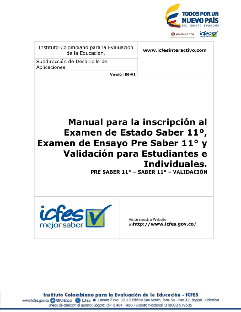 inscripción - ICFES Interactivo