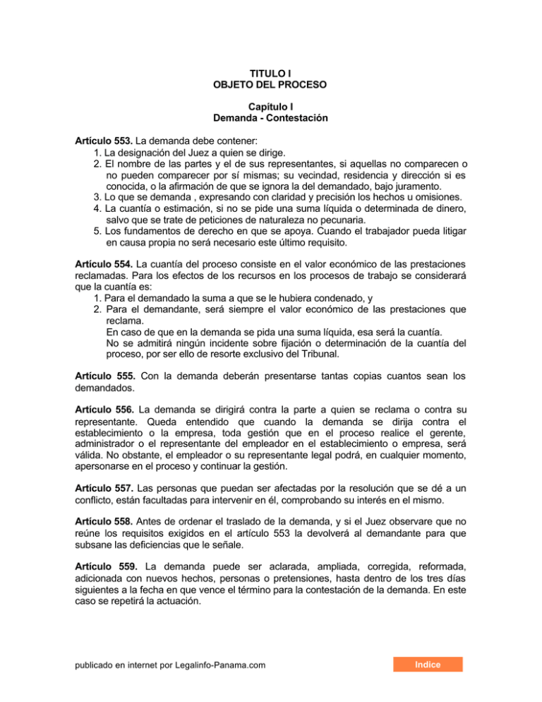 Titulo - Legal Info Panama
