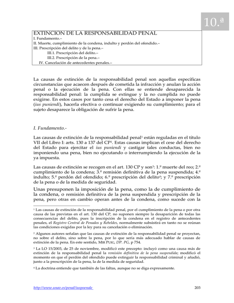 SuspensiÓn Y SustituciÓn De La EjecuciÓn De La Pena