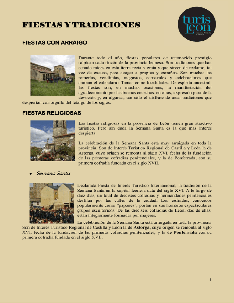 FIESTAS Y TRADICIONES FIESTAS Y TRADICIONES