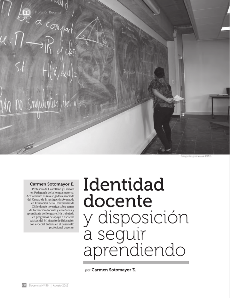 Identidad docente y disposición a seguir aprendiendo