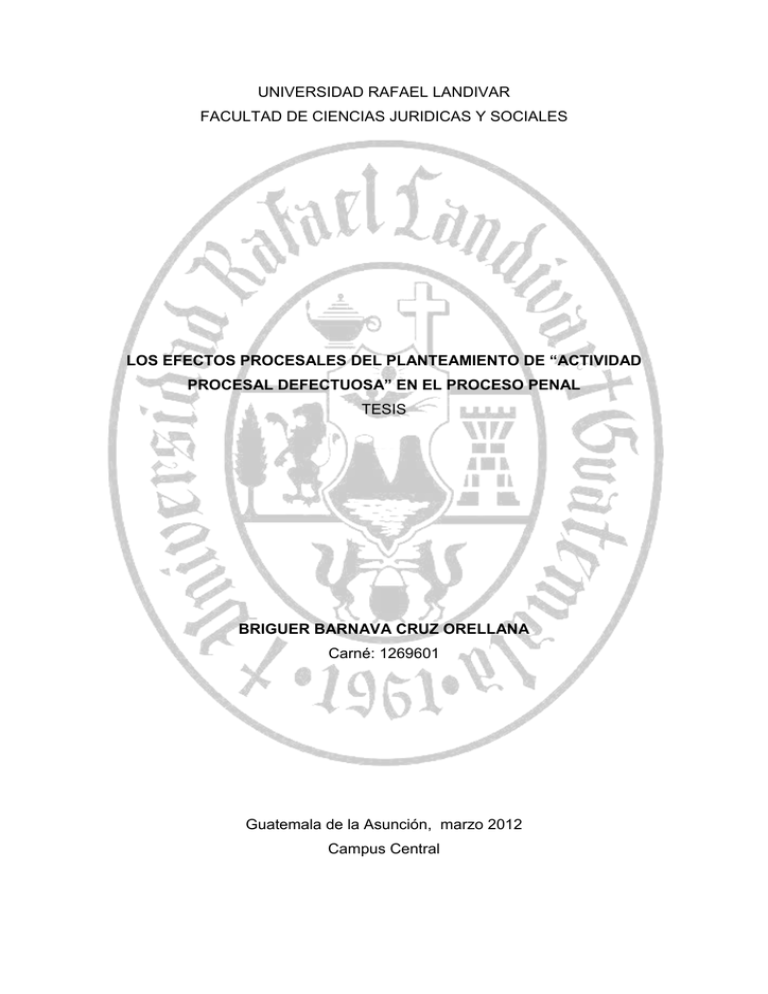 universidad rafael landivar facultad de ciencias juridicas y sociales