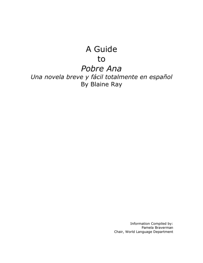 A Guide to - Tam DistrictA Guide to Pobre Ana the