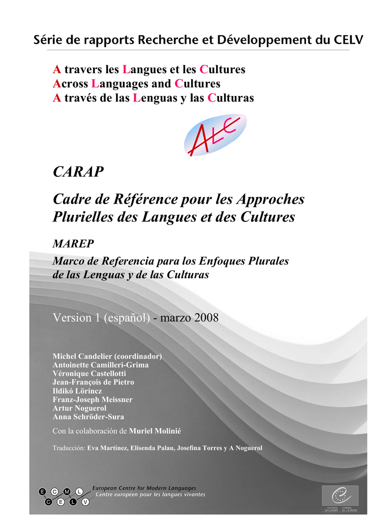 CARAP Cadre de Référence pour les Approches Plurielles des
