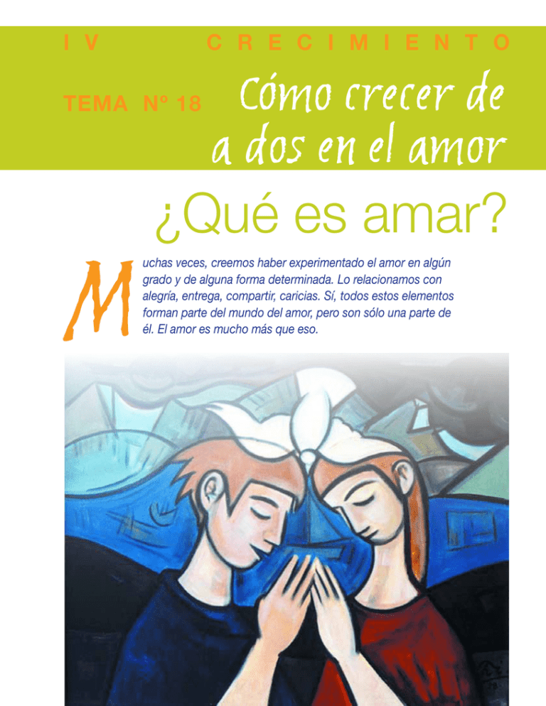¿Qué es amar?