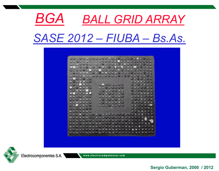 Montaje y reparación de dispositivos BGA