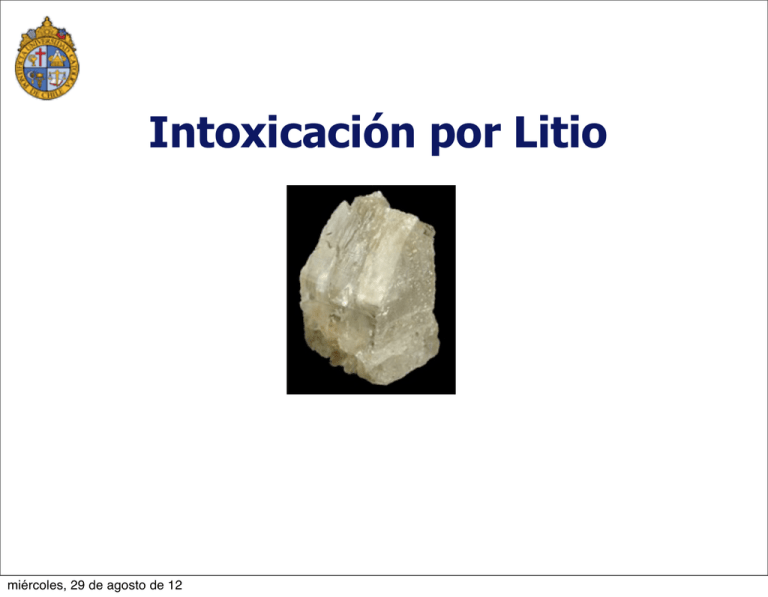 Intoxicación por Litio