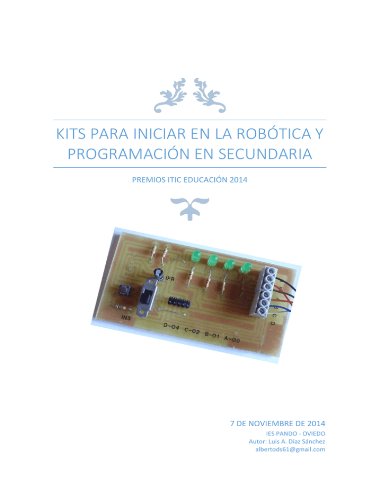 Kits iniciar robótica y programación en secundaria