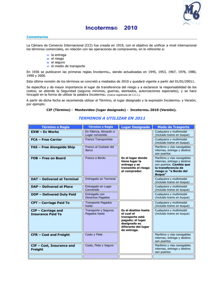 Incoterms® 2010