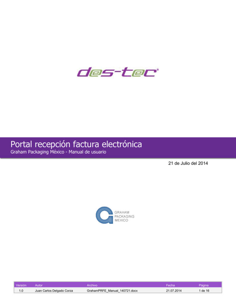 Portal recepción factura electrónica