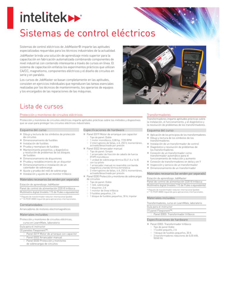 Sistemas de control eléctricos