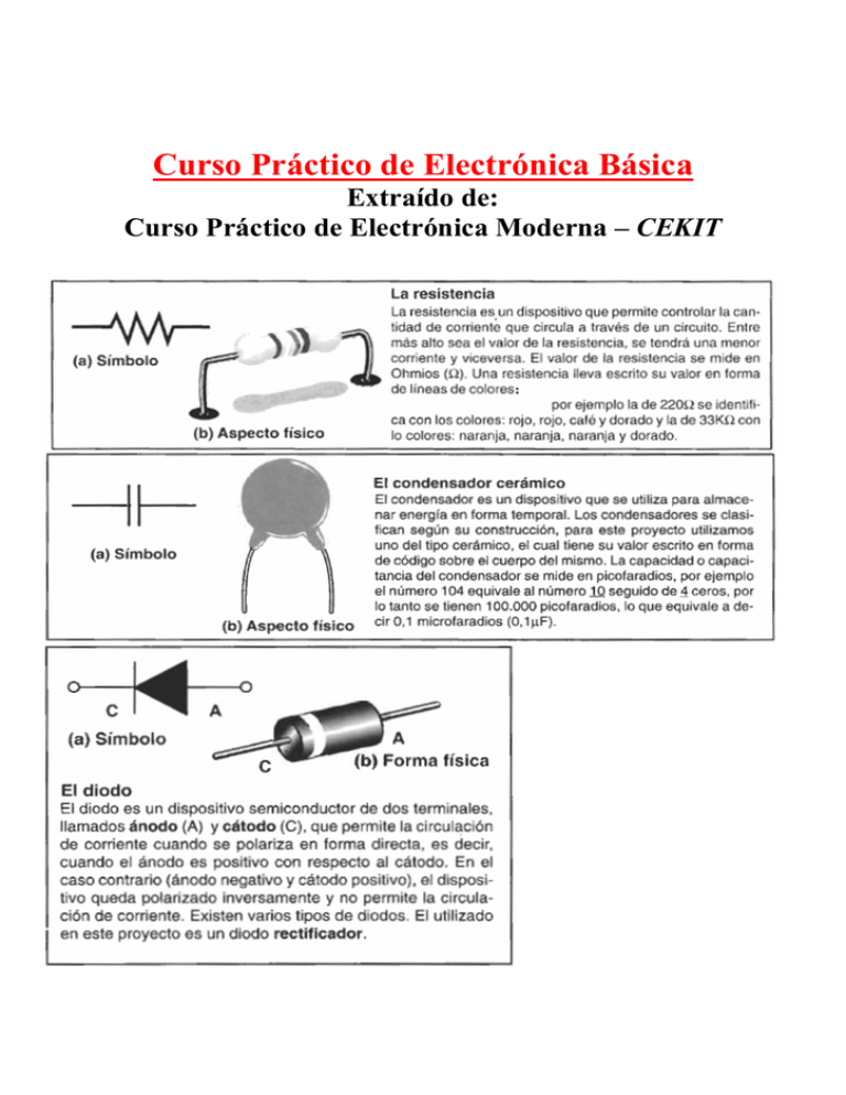 Curso Práctico de Electrónica Básica