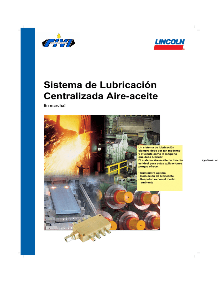 Sistema de Lubricación Centralizada Aire-aceite