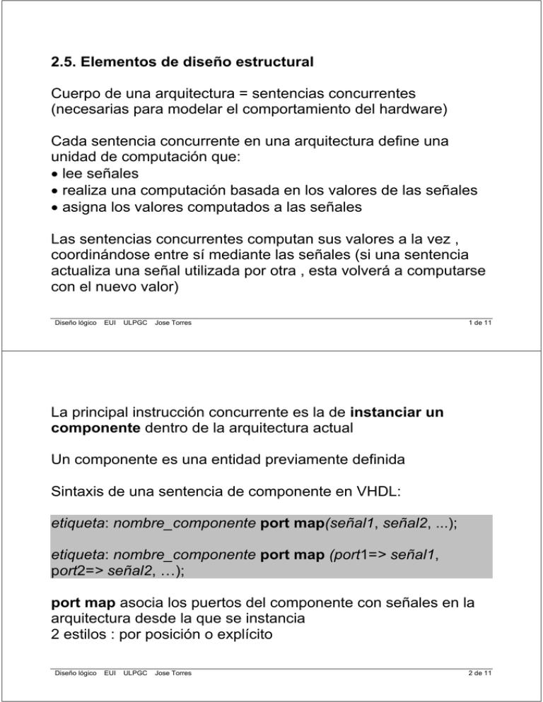 2. Disen~o estructural. Componentes