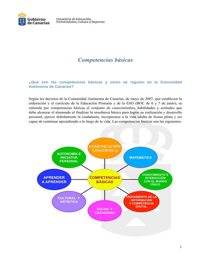 Competencias básicas - Gobierno de Canarias