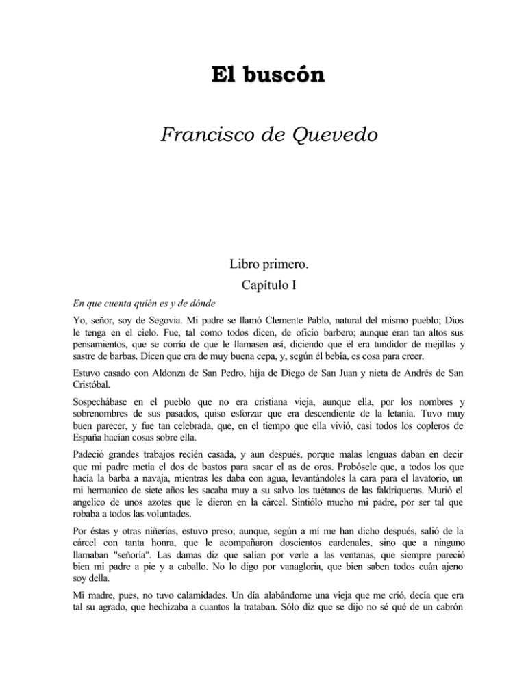 Quevedo, Francisco de - El Buscon