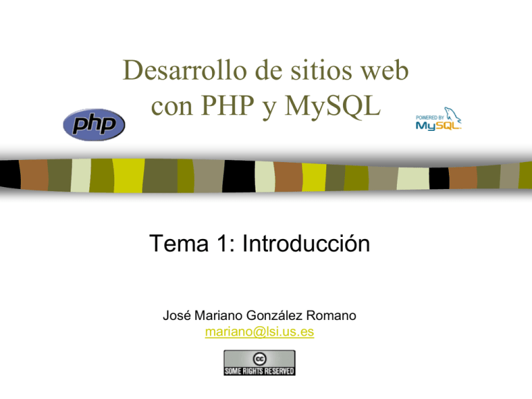 Desarrollo de sitios web con PHP y MySQL