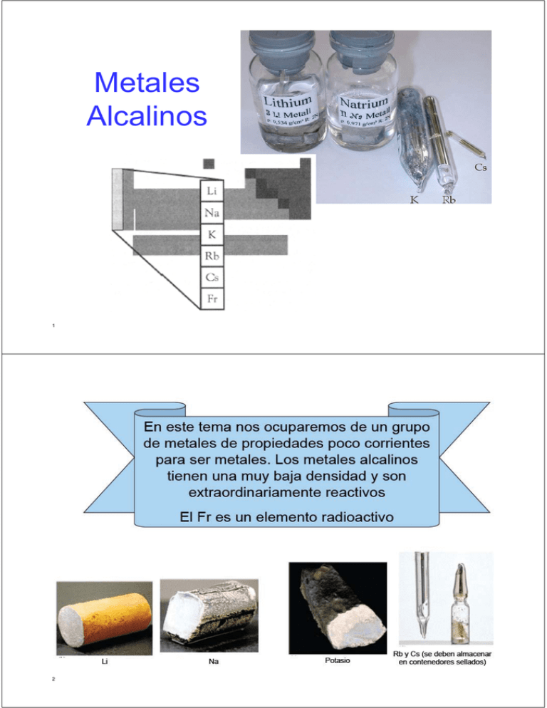 Metales Alcalinos