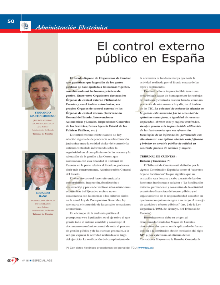 El control externo público en España