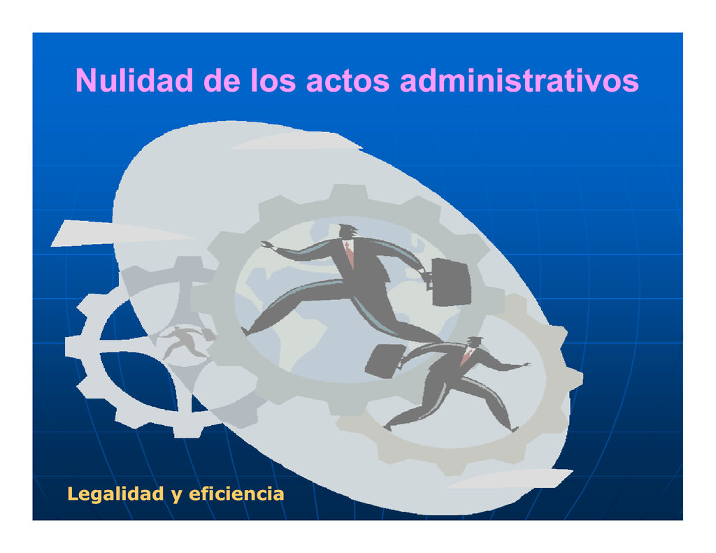 Nulidad de los actos administrativos