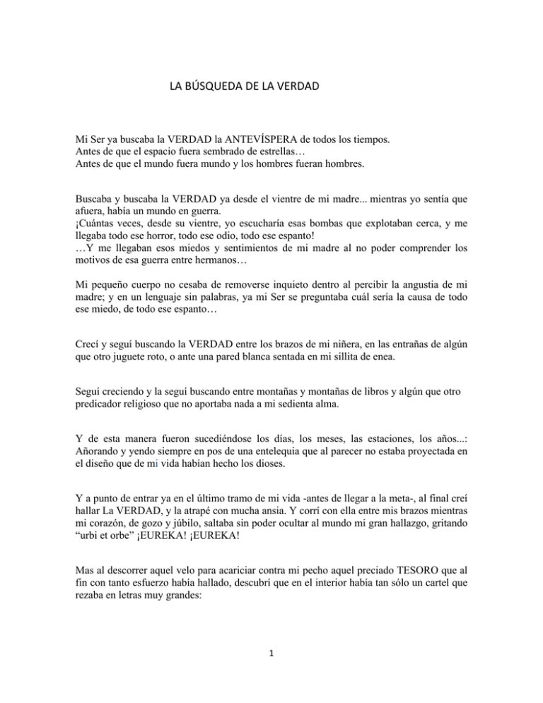 la búsqueda de la verdad