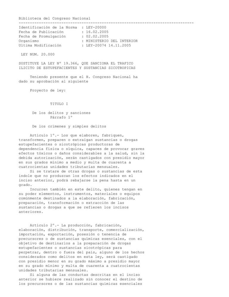 Ley 20.000