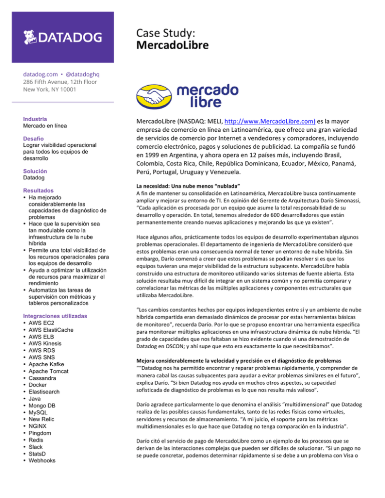 Case Study: MercadoLibre
