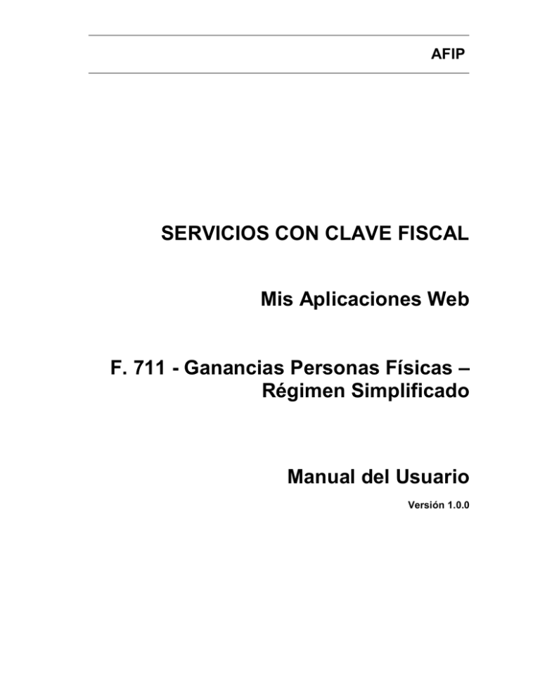 Mis Aplicaciones Web - F711